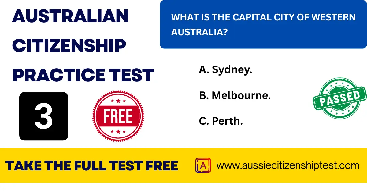 Australian Citizenship Practice Test 3 - Australia's States and ...